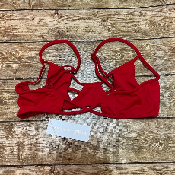 Siempre Golden | Swim | Nwt Siempre Golden Century City Bikini Top In ...